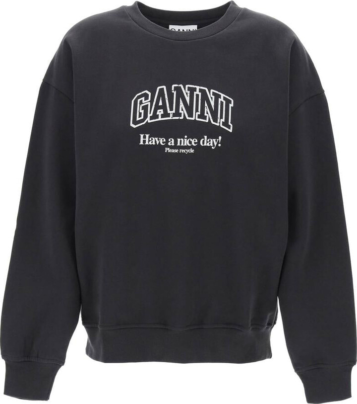 Ganni Oversized Isoli - ShopStyle Sweatshirts & Hoodies