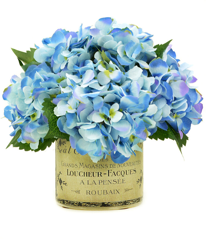 Creative Displays Blue Hydrangea Floral Arrangement - ShopStyle Decor