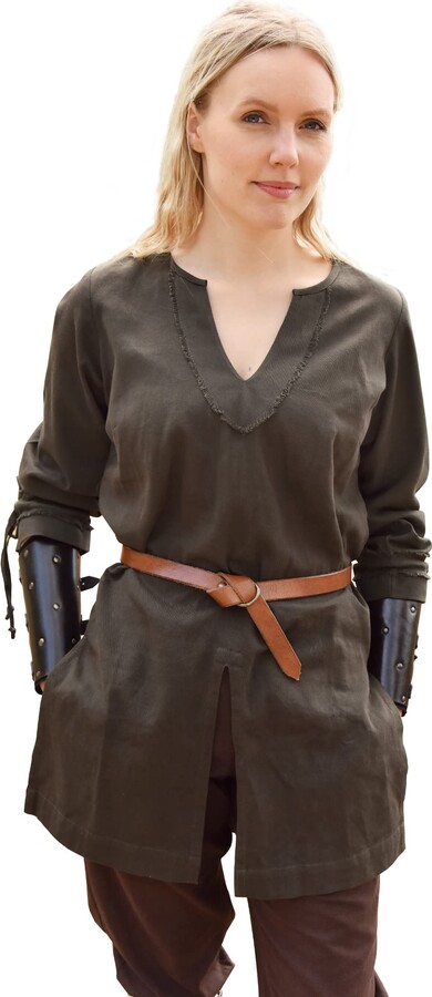 Battle-Merchant Medieval Tunic Ylva for Women Fitted Early Medieval ...