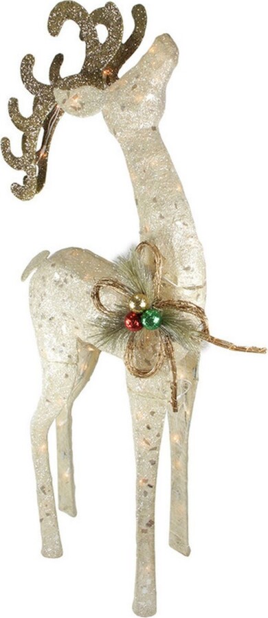 Northlight Pre-Lit Sisal Reindeer Outdoor Christmas Decoration - ShopStyle