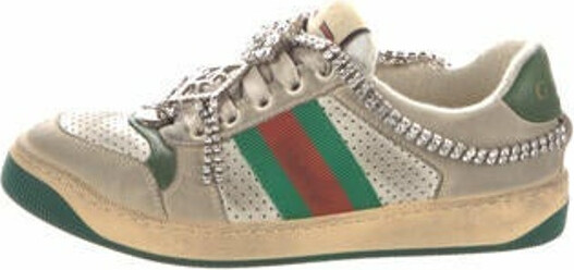 Gucci Screener Crystal Sneakers - ShopStyle