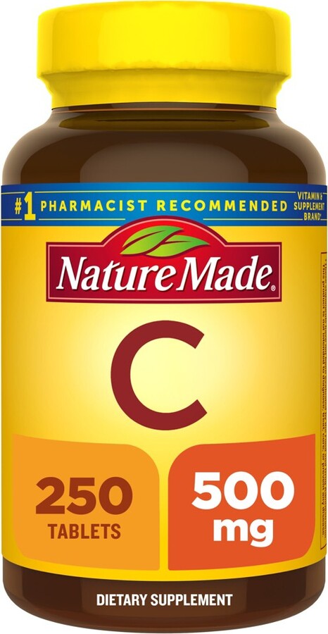 Nature Made Vitamin C 500mg Immune Support Supplement Caplets - 250ct ...