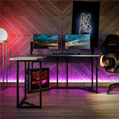 NTense Quest Gaming L-Desk with CPU Stand - ShopStyle Desks