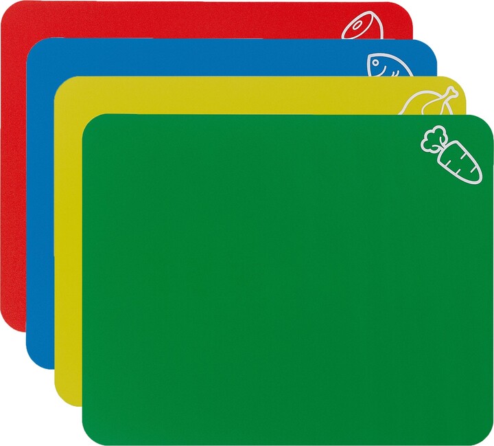 Dunelm Set of 4 Colour Coded Flex Chopping Mats Multicoloured - ShopStyle