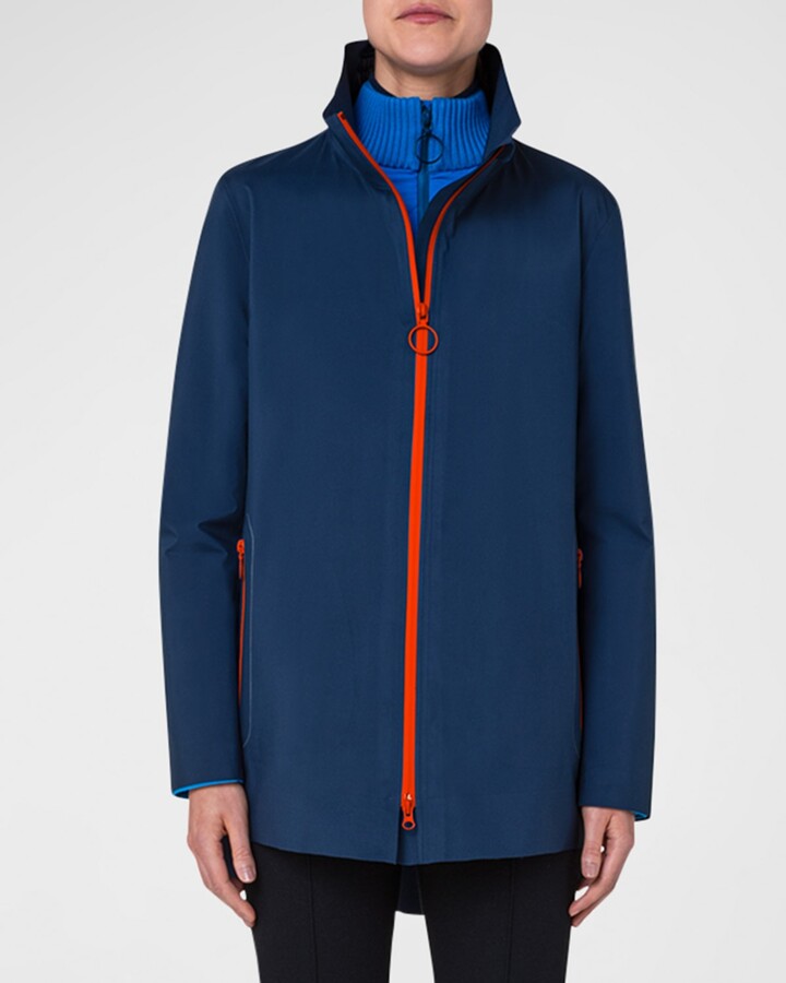 Akris Punto Layered Parka Coat - ShopStyle