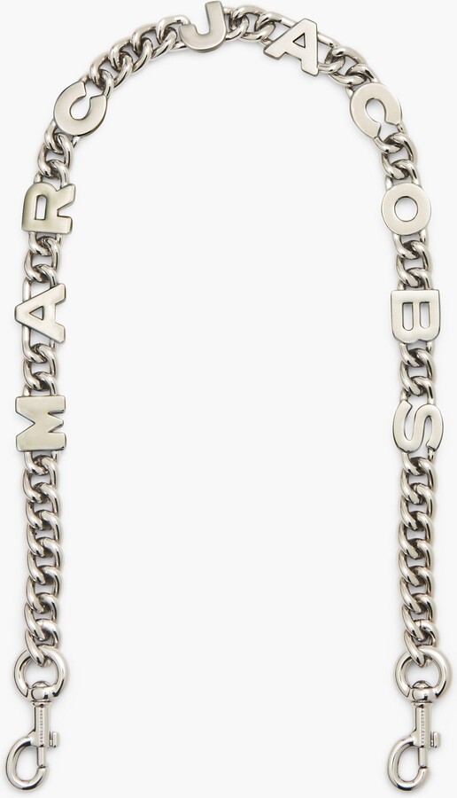 Marc Jacobs The Logo Chain Shoulder Strap - Nickel - ShopStyle