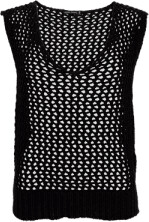 Black Colour Zelma Knit Top - ShopStyle