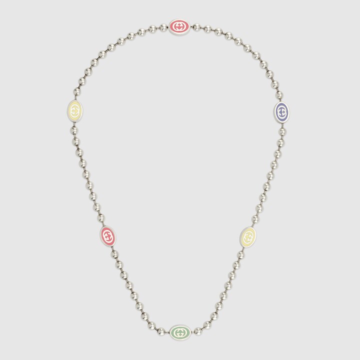 Gucci Interlocking G boule chain necklace - ShopStyle
