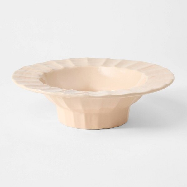 Threshold designed w/Studio McGee Ceramic Hand Molded Pedestal Bowl ...