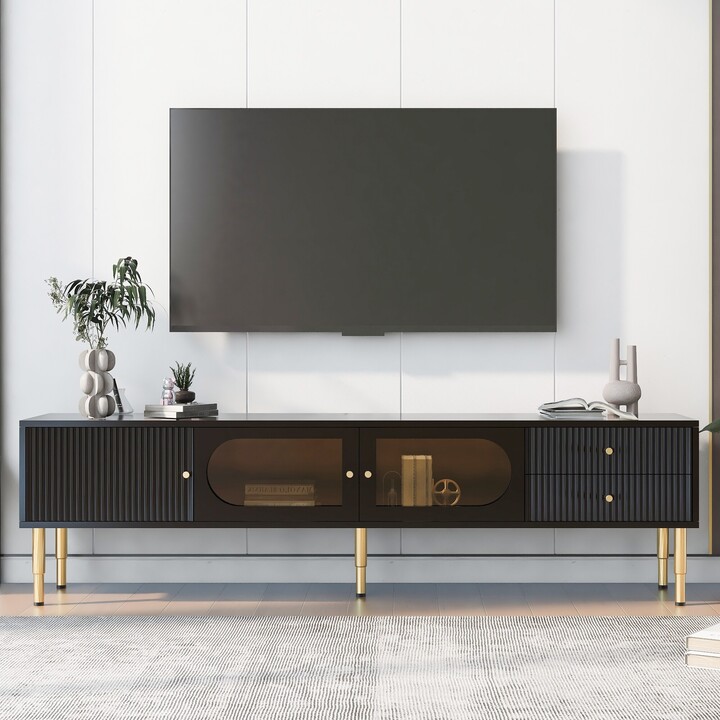 EHEK TV Stand for TVs up to 80'', Entertainment Center with ...