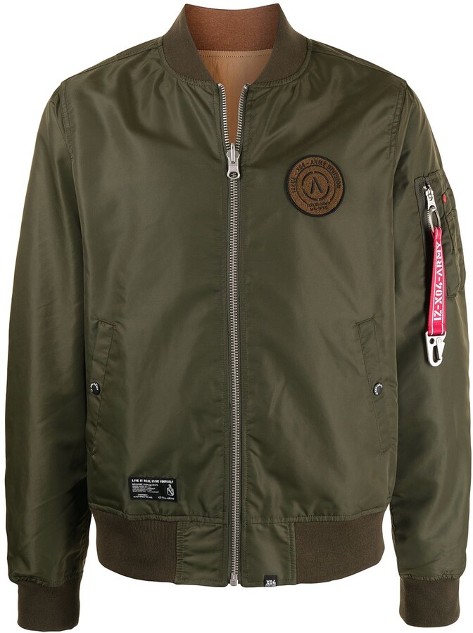 Izzue Logo-Patch Bomber Jacket - ShopStyle Outerwear