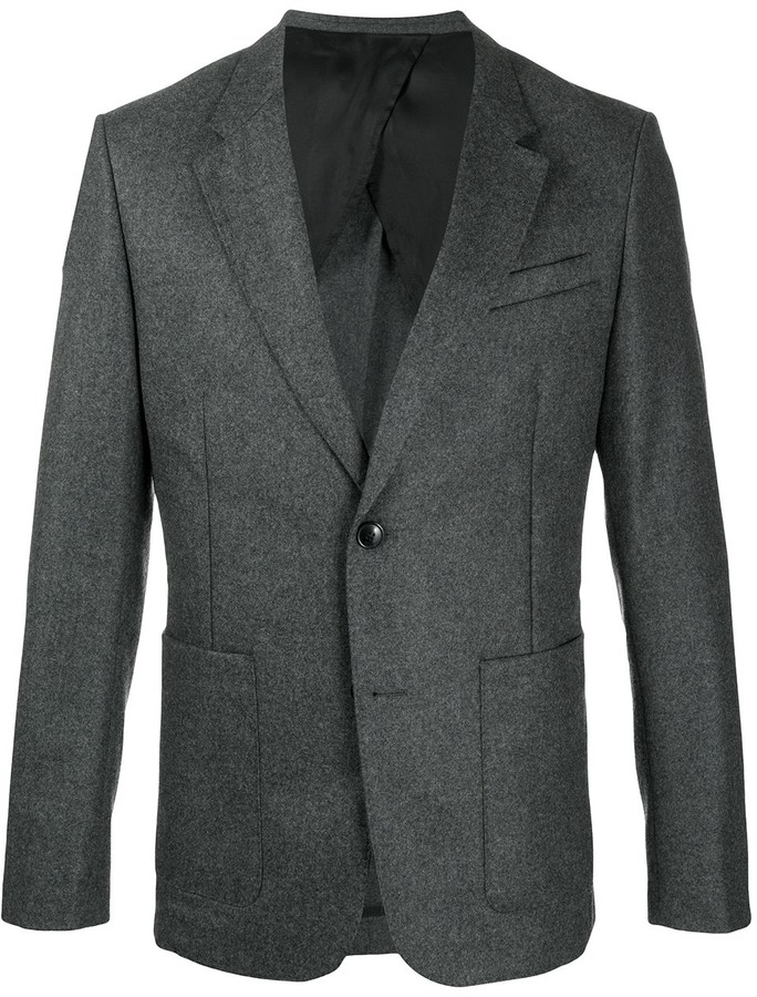 AMI Paris Half-Lined Two Buttons Jacket - ShopStyle