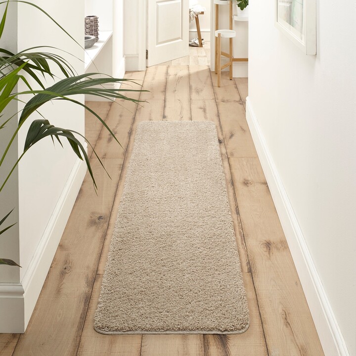 Dunelm Marvel Shaggy Runner Marvel Lozenge Stone - ShopStyle