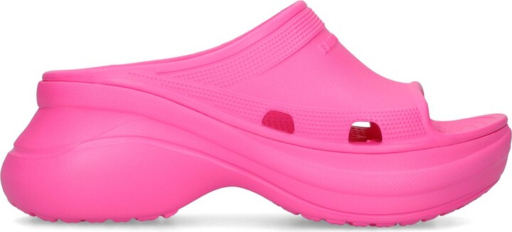 Balenciaga 85mm Rubber pool slide sandals - ShopStyle