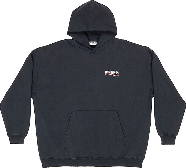 Balenciaga Political Campaign Hoodie Large Fit - ShopStyle