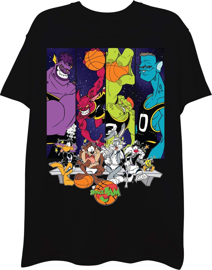 space jam Mens Classic Shirt - Tune Squad Marvin & Bugs Bunny Tee 90’s ...