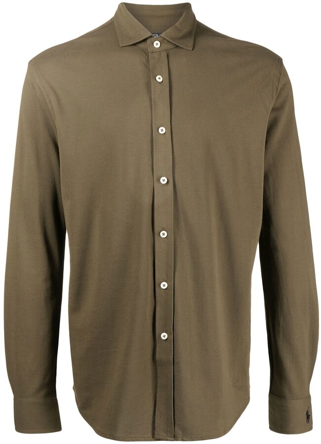 Polo Ralph Lauren Long-Sleeve Cotton Shirt - ShopStyle