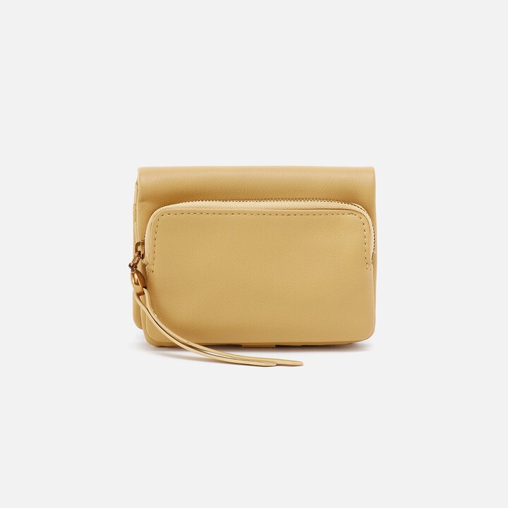 Hobo Fern Bifold Wallet in Pebbled Leather - Flax - ShopStyle