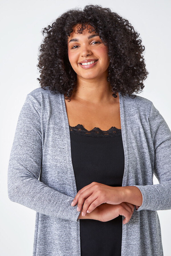 Roman Originals Curve Soft Knit Cardigan & Stretch Top - ShopStyle