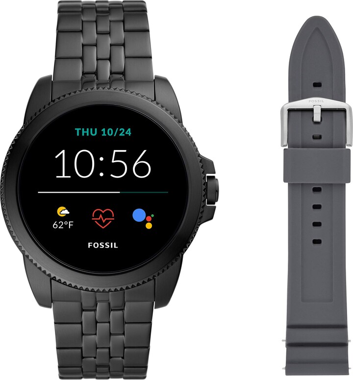 Fossil Touchscreen (Model: FTW4056) with 22mm Silicone Watch Band ...