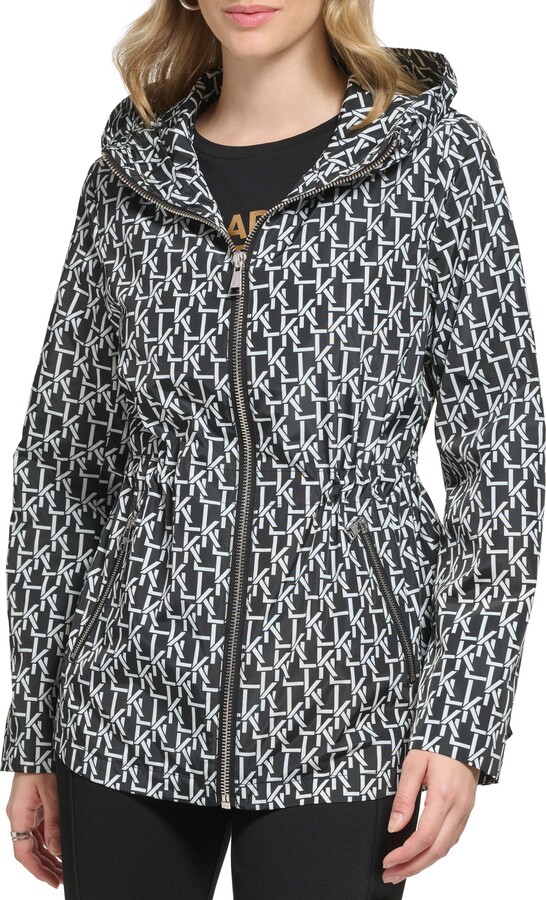 Karl Lagerfeld Paris Fold Back Hooded Jacket - ShopStyle