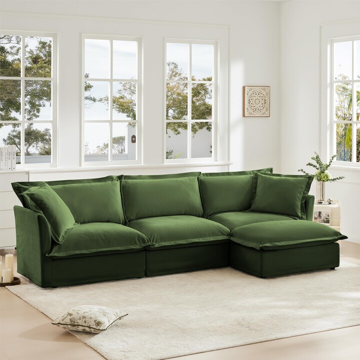 Eafurn Oversized Convertible Modular Sectional Sofa - Extra Large L ...
