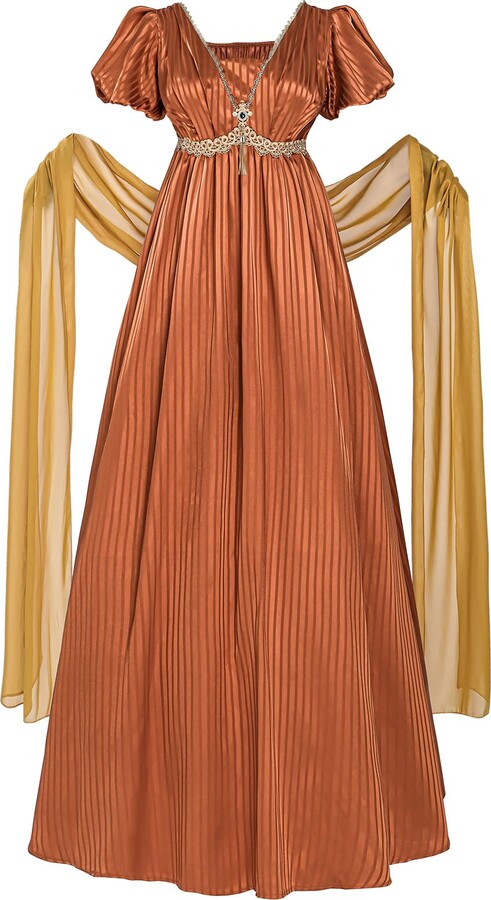 CR ROLECOS Regency Women's Jane Austen Victorian Dress High Waist ...