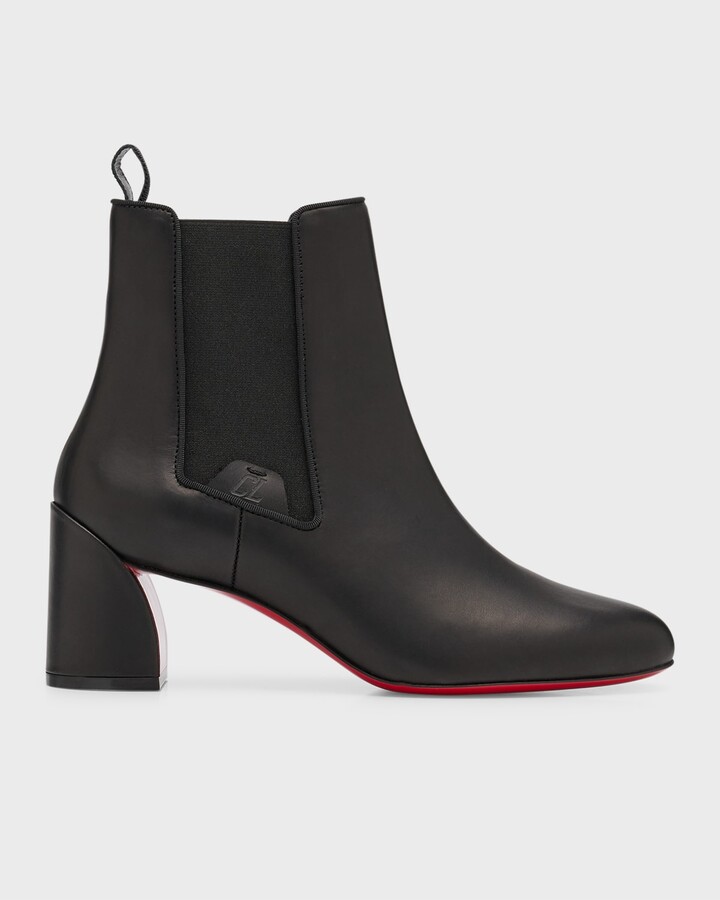 Christian Louboutin Turelastic Red Sole Calf Leather Boots - ShopStyle