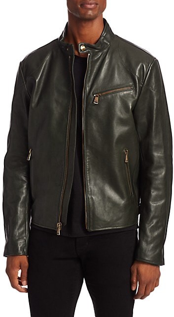 Ralph Lauren Randall Leather Biker Jacket - ShopStyle