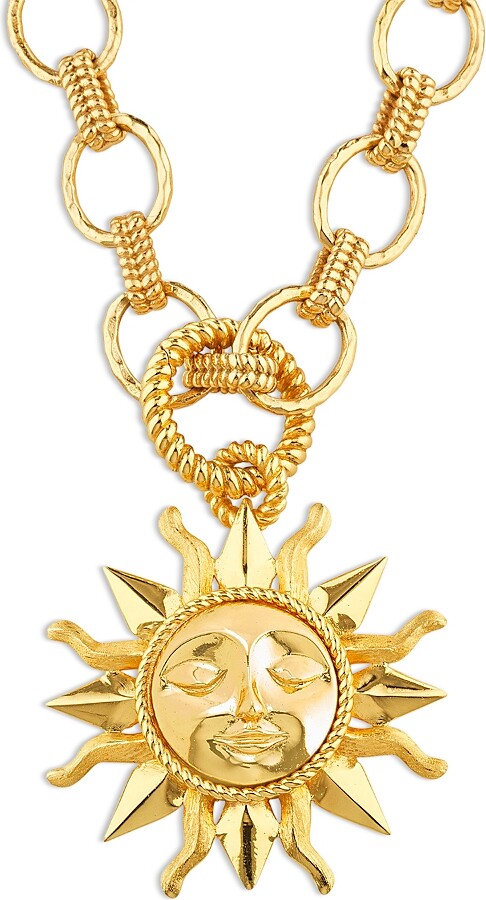 Capucine De Wulf Soleil Sun Pendant in 18K Gold Plated - ShopStyle ...