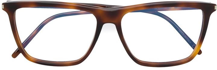Saint Laurent Rectangular Shaped Glasses - ShopStyle Sunglasses