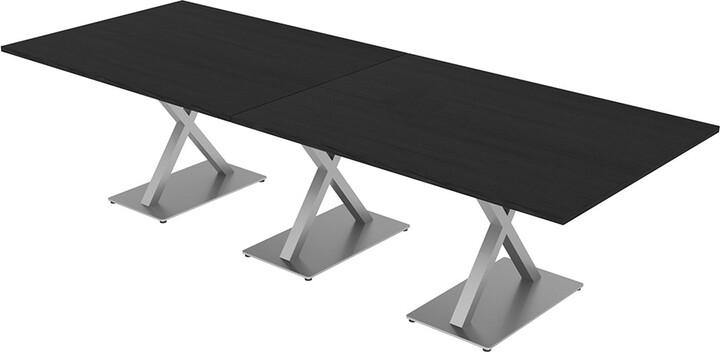 Skutchi Designs, Inc. 10X4 Modular Rectangular Conference Table With X ...