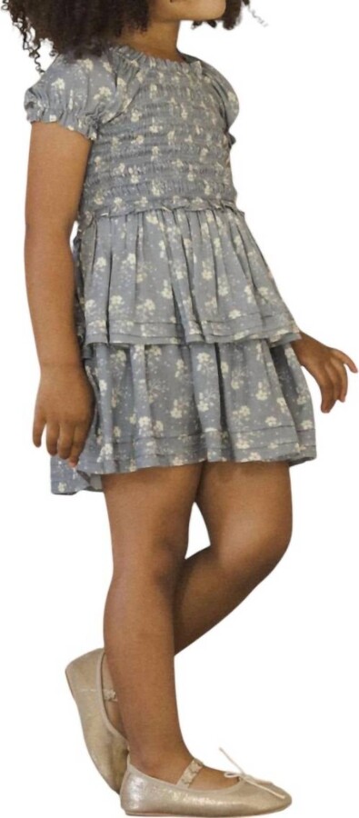 NORALEE Girl's Cosette Dress In Blue Ditsy - ShopStyle