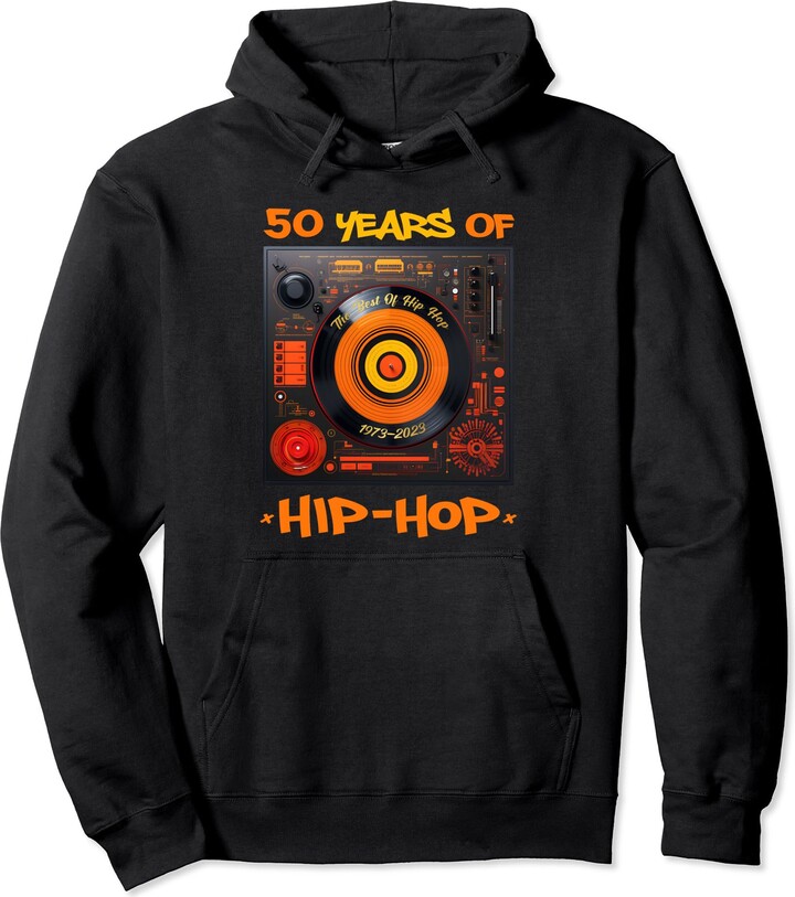 Hip Hop Dj Graphic 50 Years Hip Hop Vinyl Retro 50th Anniversary