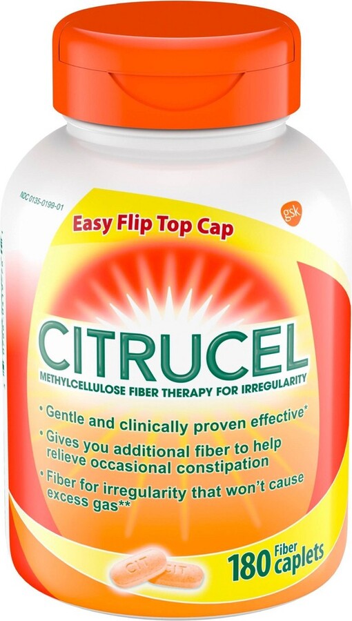 Citrucel Caplets Fiber Therapy for Occasional Constipation Relief ...