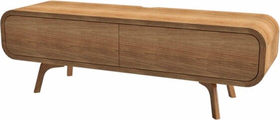 Etsy Small Tv Stand, Media Stand in Solid Oak With Push To Open Doors ...