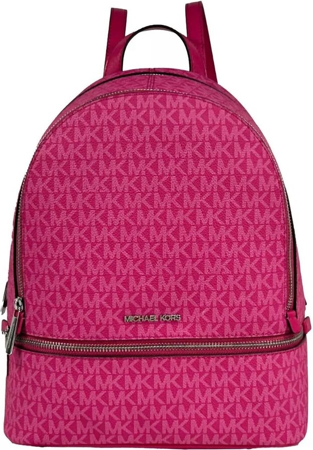 Michael Kors Women's Rhea Medium Backpack In Dragon Fruit - ShopStyle