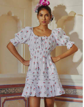 Pink City Prints Rah Rah Mini Dress Mini Blossom - ShopStyle