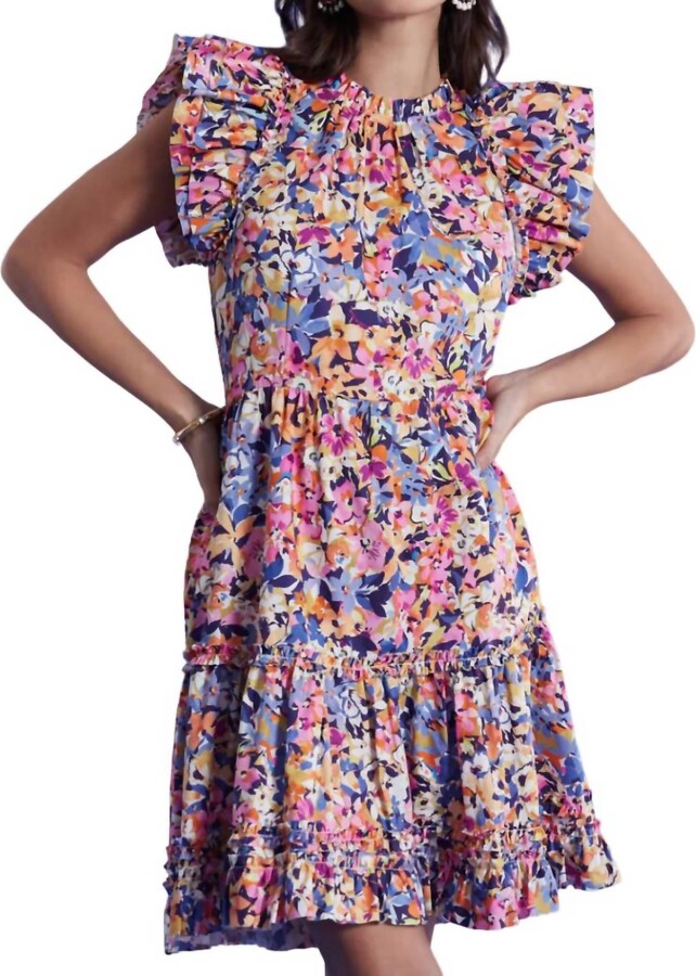 tyler boe Ursula Cotton Bouquet Dress In Multi - ShopStyle