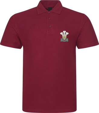 PSave Royal Welsh Insignia Mens Embroidered Polo Shirt British Army ...