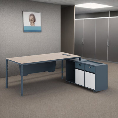 Inbox Zero Lundry 1 Rectangle Computer Desk Office Set - ShopStyle