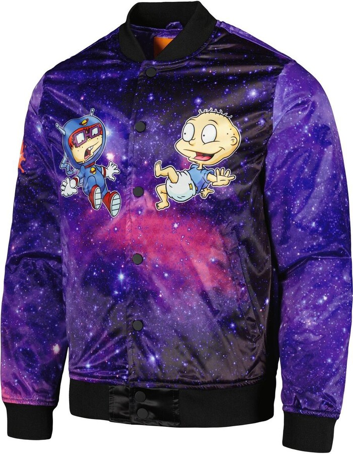 Men's Freeze Max Purple Rugrats Nickelodeon Graphic Satin Full-Snap ...