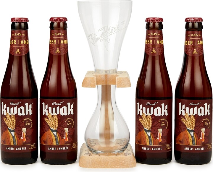 Kwak Beer, Glass & Wooden Stand Gift Pack 4 X 330ml - ShopStyle Food & Beverage