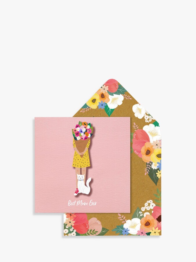 Tache Crafts Girl With Flowers Mother's Day Card - ShopStyle Party & Events