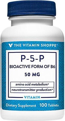 The Vitamin Shoppe P-5-p (Pyridoxal-5-Phosphate) - Coenzyme Form of B6 -50 Mg (100 Tablets ...