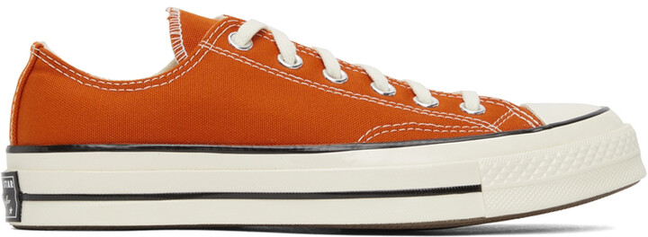 Converse Orange Chuck 70 OX Sneakers - ShopStyle