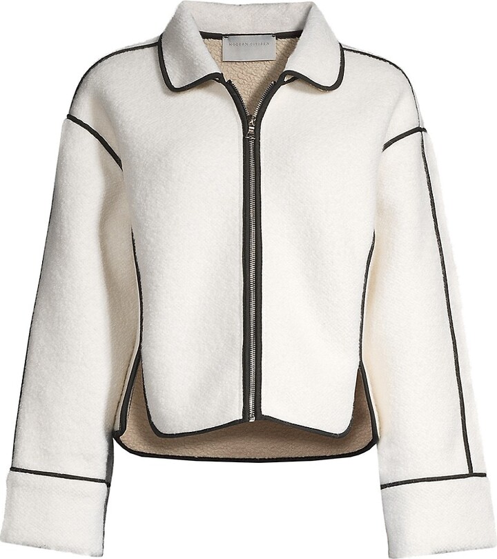 Modern Citizen Madison Contrast-Trim Jacket - ShopStyle