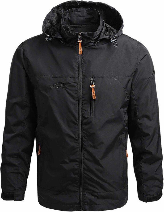 Harpily Men's Waterproof Cycling Jacket | Zip Pockets | Breathable ...