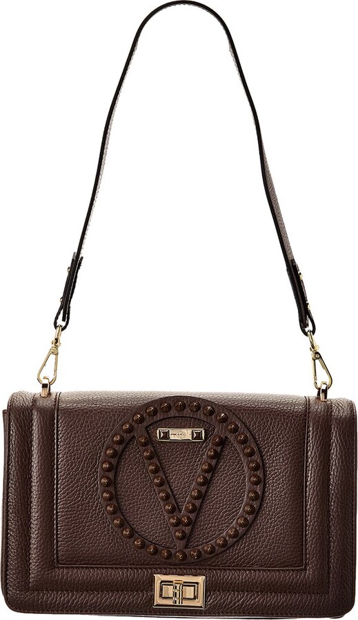 Valentino by Mario Valentino Alice Rock Leather Shoulder Bag - ShopStyle