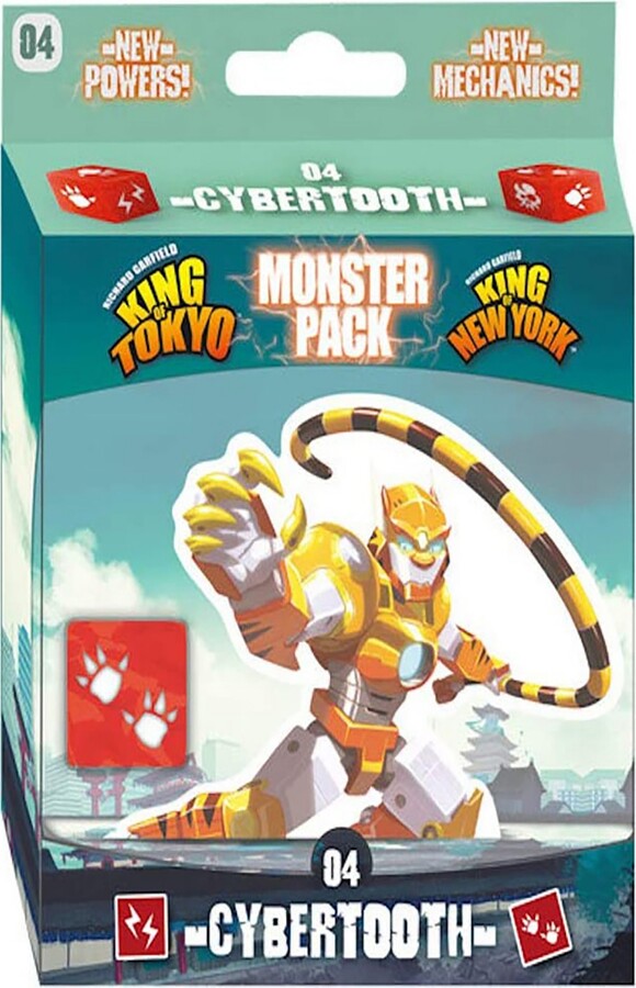 Iello King of Tokyo Monster Pack 4 Cybertooth Expansion Pack ...
